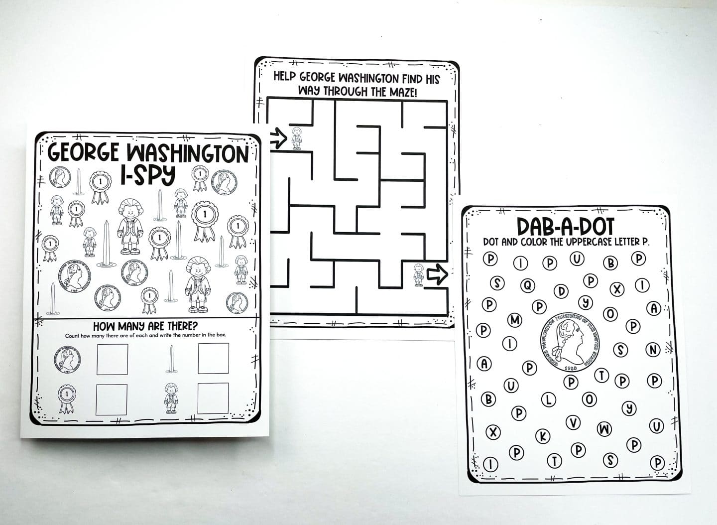 7 Free Printable George Washington Activities