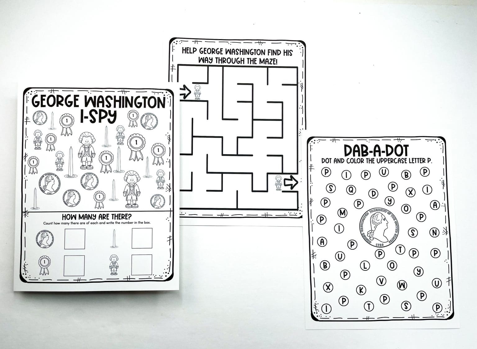 7 Free Printable George Washington Activities