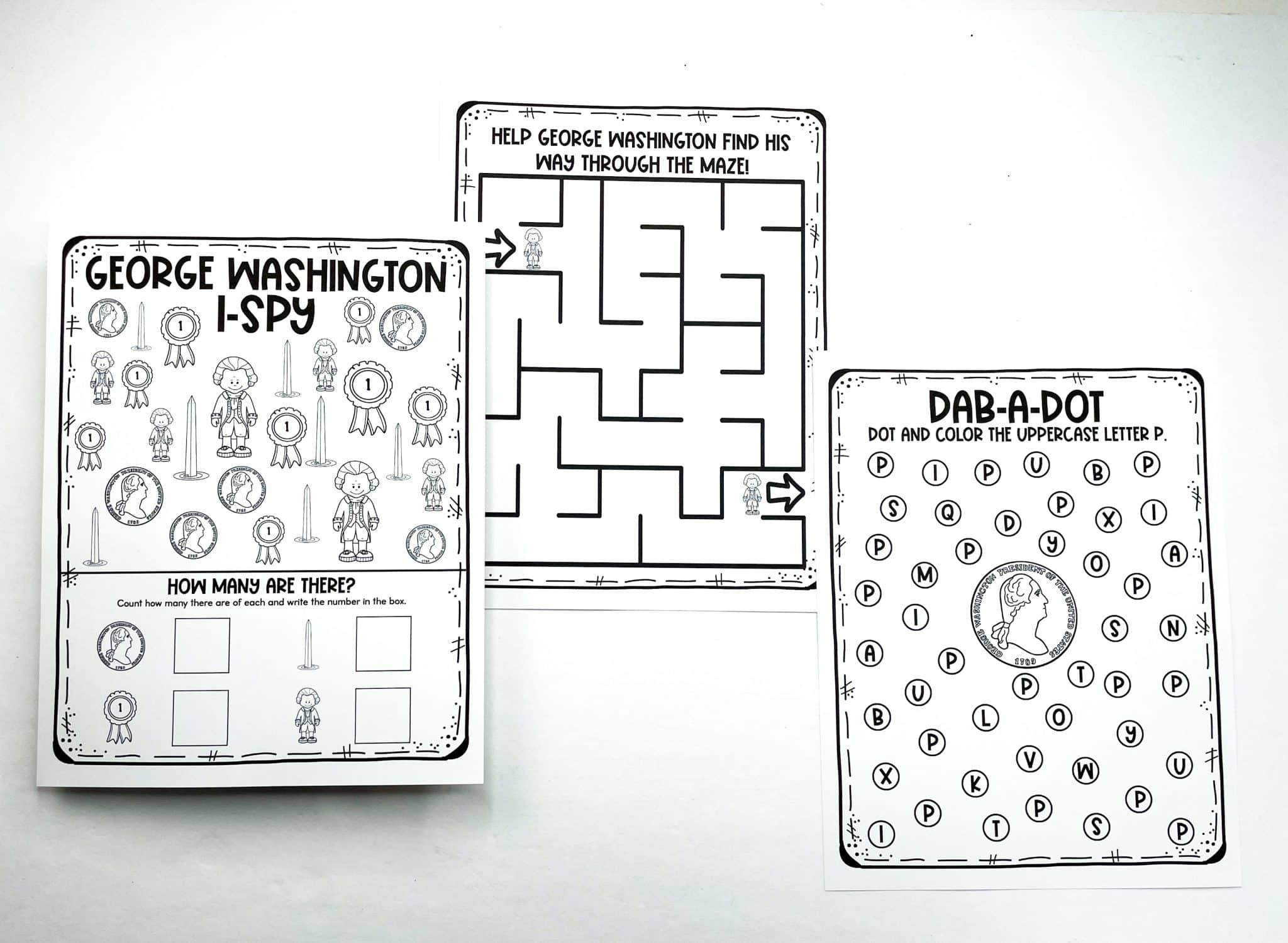 7 Free Printable George Washington Activities