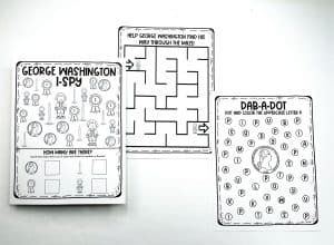 7 Free Printable George Washington Activities