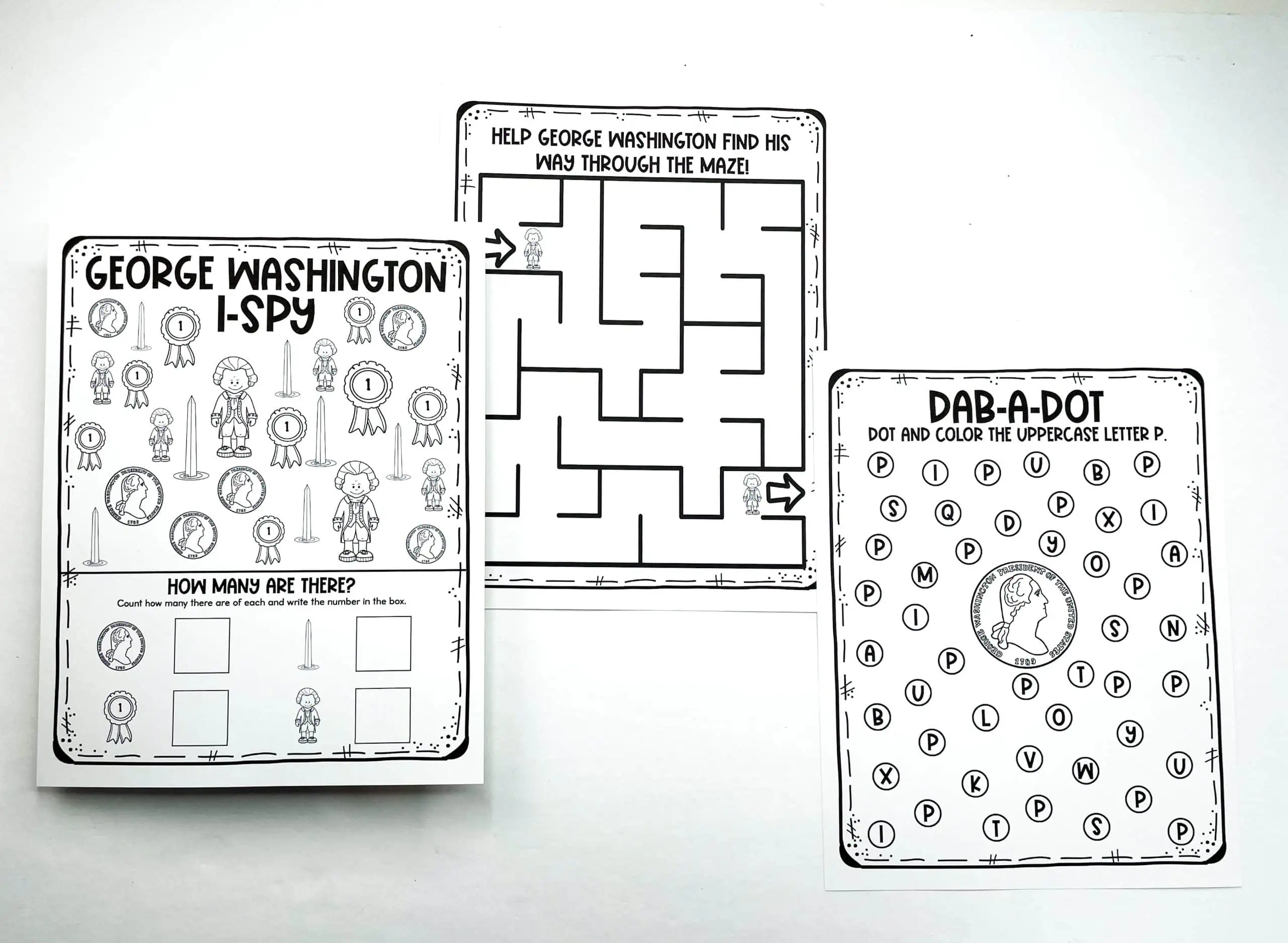 7 Free Printable George Washington Activities