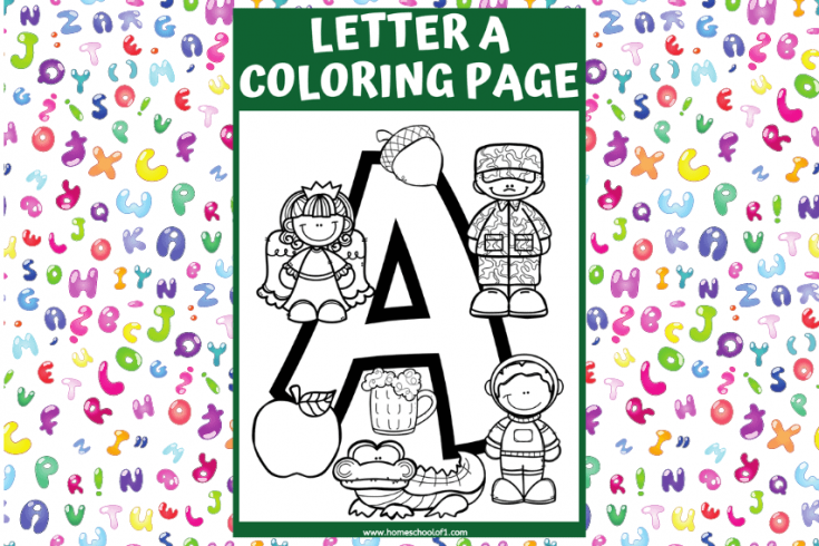 Free Alphabet Coloring Pages (A-Z) - Homeschool of 1