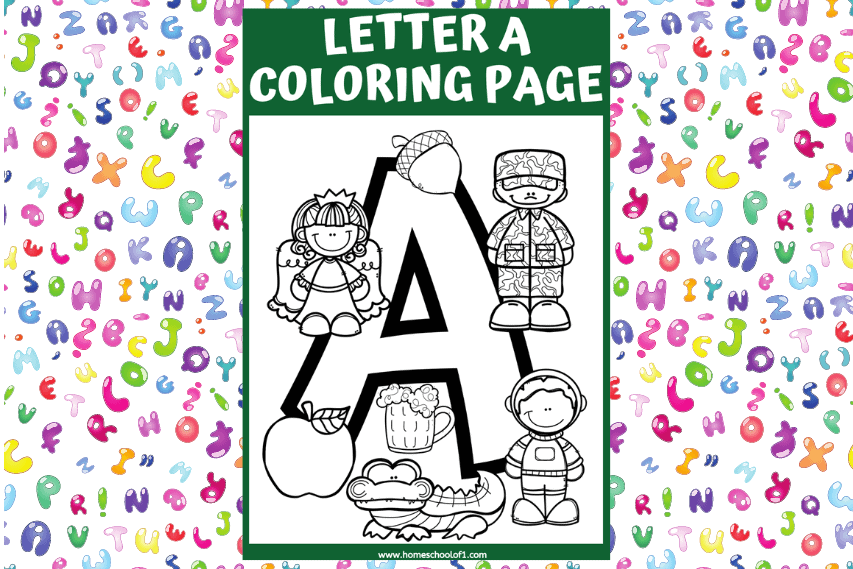 Free Letter A Coloring Page for Early Learners