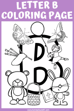 Letter B Coloring Page For Preschoolers, B is for.....