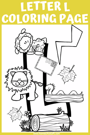 Letter L Coloring Page & Letter L Activities for Preschoolers