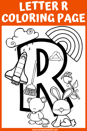 Letter R Coloring Page & Worksheets For Preschoolers
