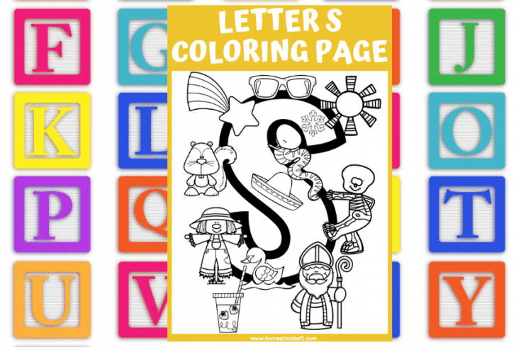 Letter S Coloring Page Great for Preschoolers
