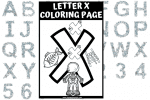 Letter X Coloring Page (Free Printable) - Homeschool of 1