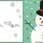 Snowman Handprint Template for Preschoolers (Free Printable)