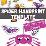 Spider Handprint Art Perfect for Halloween