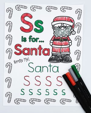 Free Christmas Alphabet Worksheets for Preschoolers