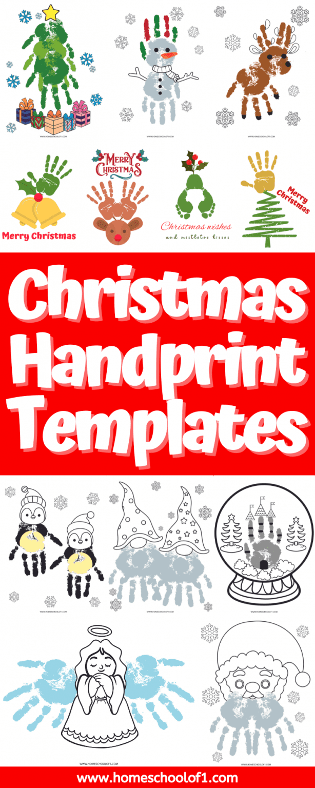 Christmas Angel Handprint Craft (Free Template) - Homeschool of 1