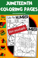 Juneteenth Coloring Pages - 6 Free Color By Number