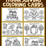 6 Free Printable Thanksgiving Cards to Color For Kids