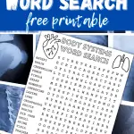 Free Human Body Systems Word Search For Kids