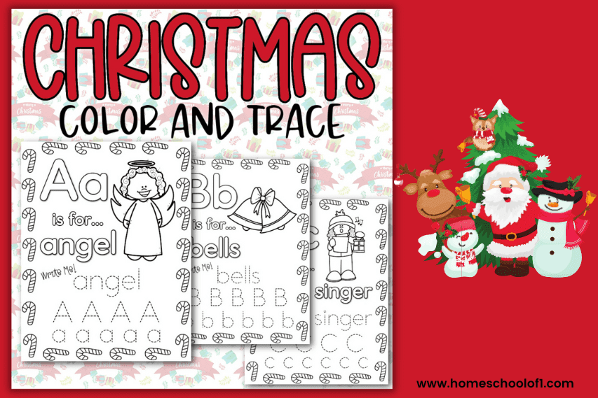 Free Christmas Alphabet Worksheets for Preschoolers