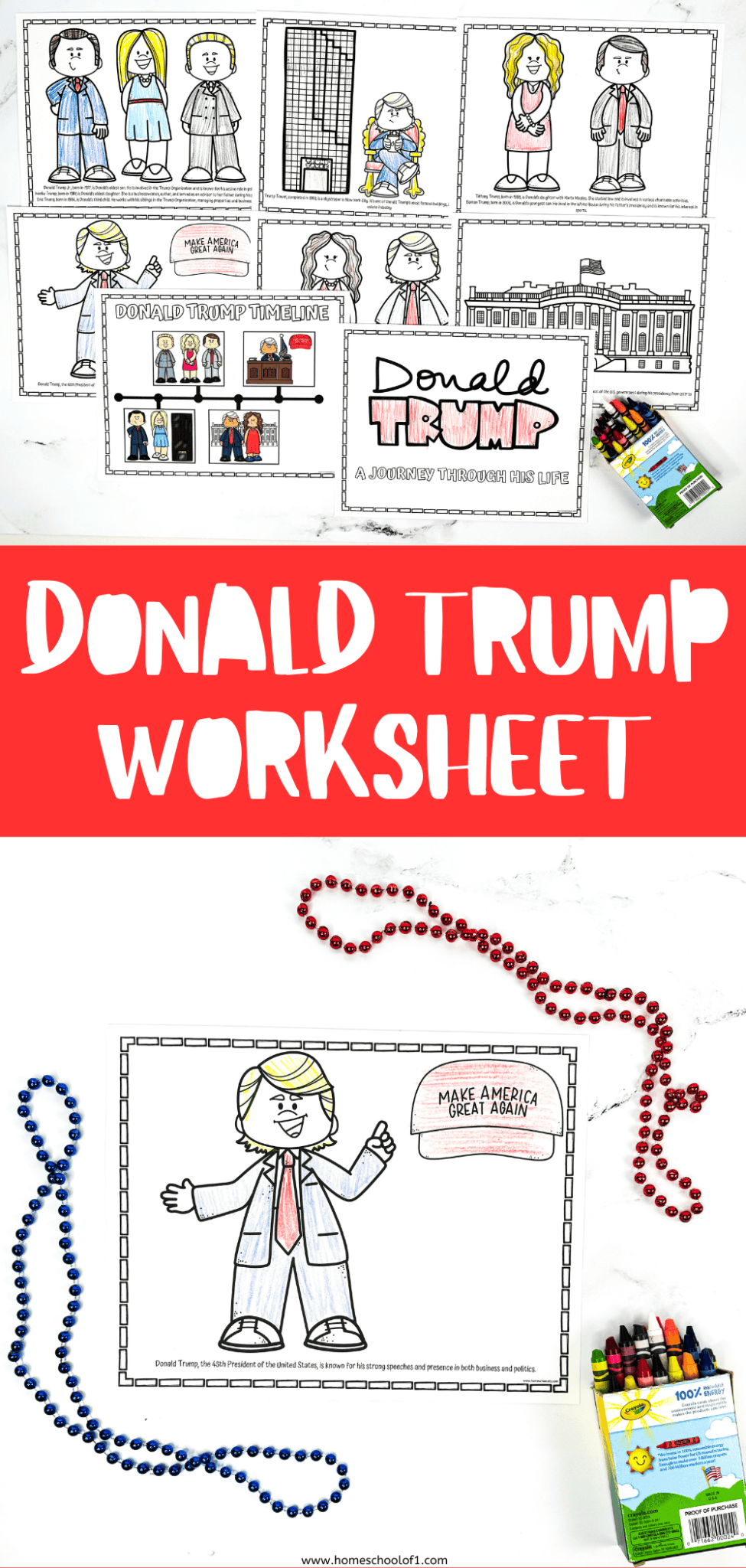 Donald Trump Worksheet (Free Printables for Kids)