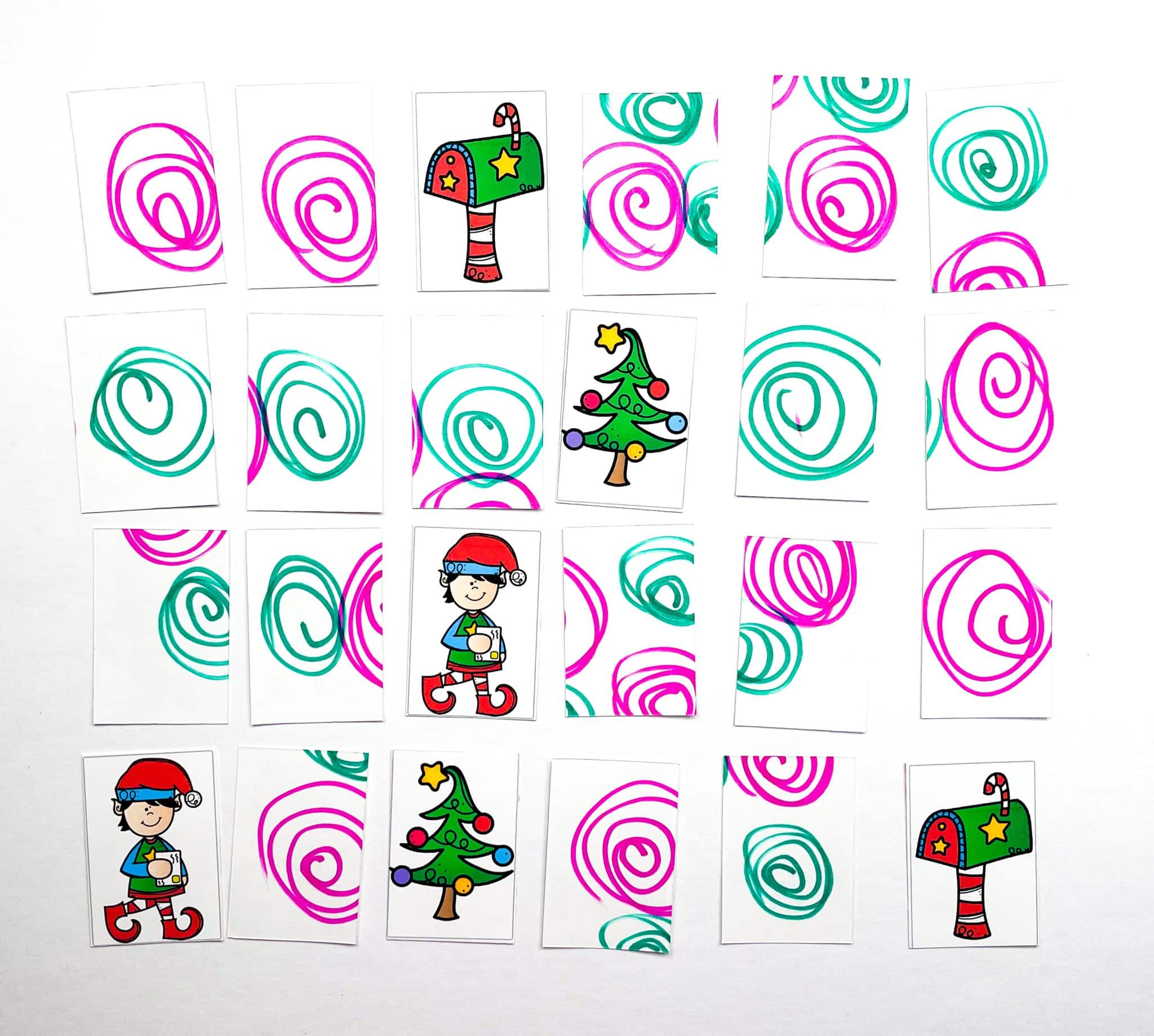Elf on the Shelf Matching Game Printable