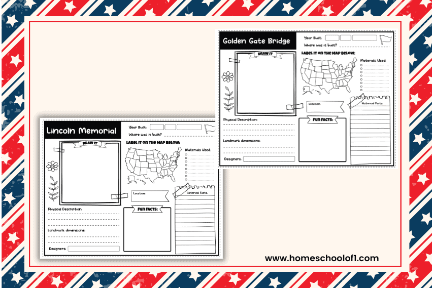 17 American Landmarks Worksheets For Kids (Free)