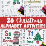 Christmas Alphabet Worksheets (26 Free Pages)