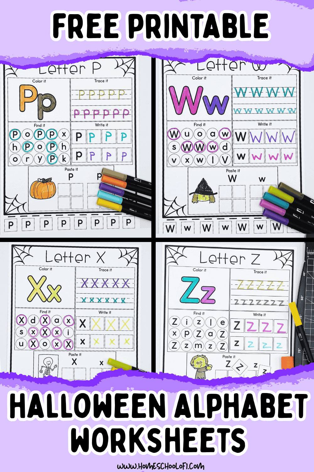 Free Halloween Alphabet Worksheets For Preschoolers