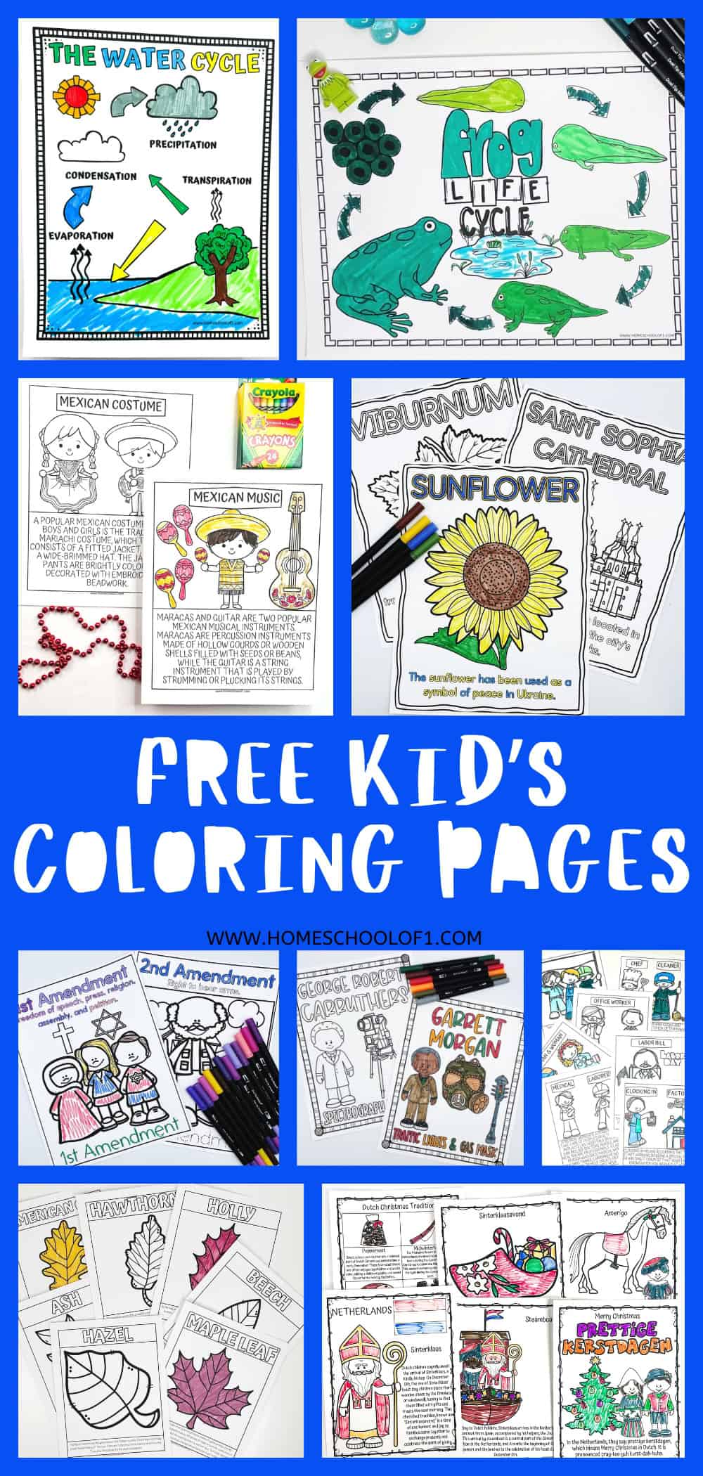 150+ Free Kids Coloring Pages – Fun & Educational Printables