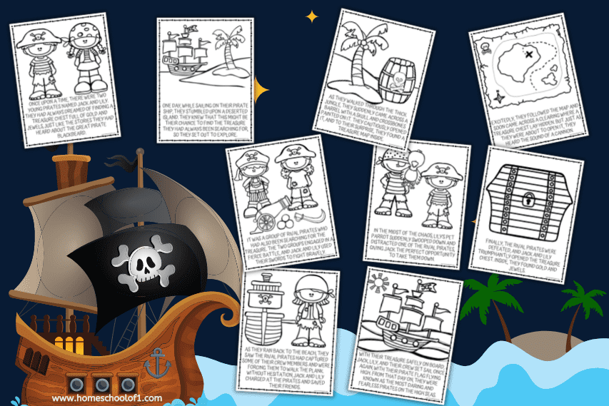 Coloring Pages Pirates Treasure Chest