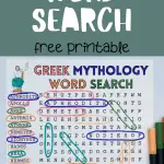 Greek Mythology Word Search (Free Printable)