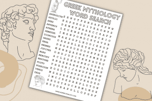 Greek Mythology Word Search (Free Printable)