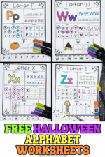 Free Halloween Alphabet Worksheets For Preschoolers