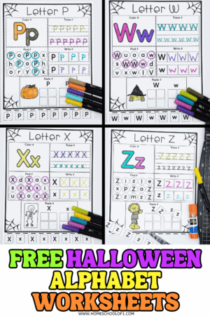 Free Halloween Alphabet Worksheets For Preschoolers