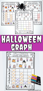 3 Free Halloween Graphing Worksheets (Color, Count & Graph)