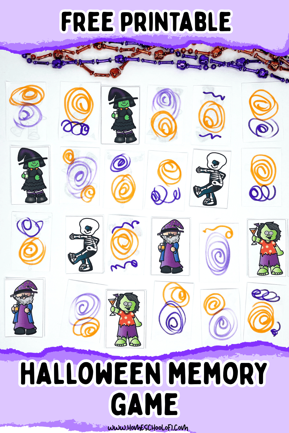 Free Halloween Memory Game Printable
