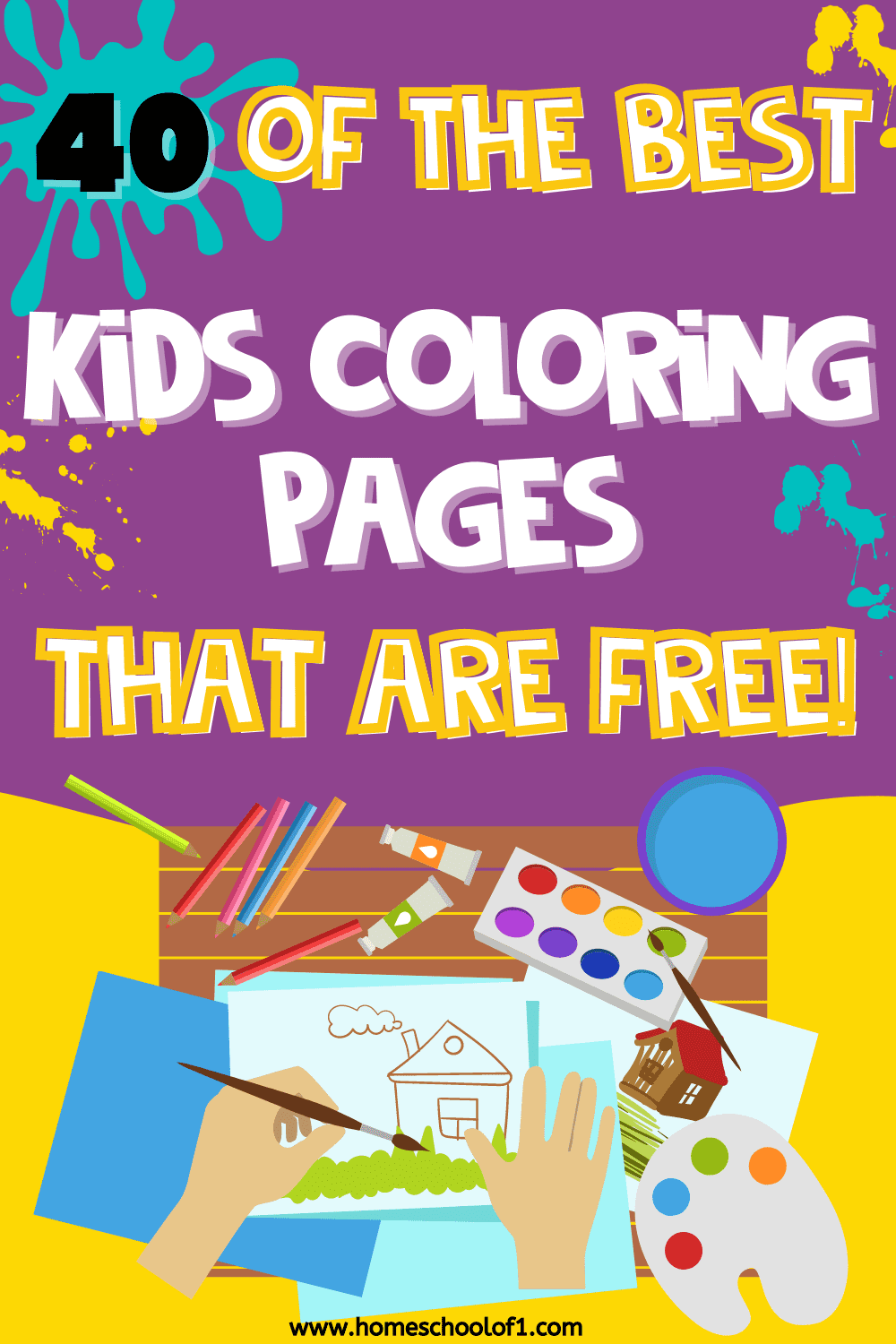150+ Free Kids Coloring Pages – Fun & Educational Printables