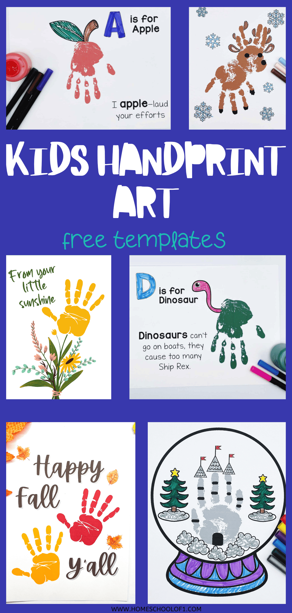 60+ Handprint Art Printables | Seasonal & Educational Crafts