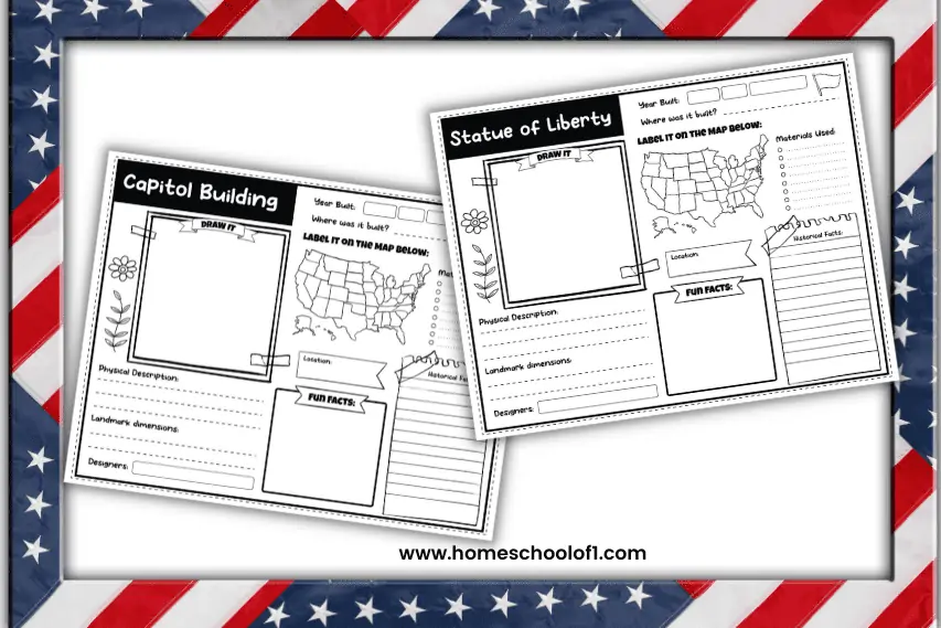 17 American Landmarks Worksheets For Kids (Free)