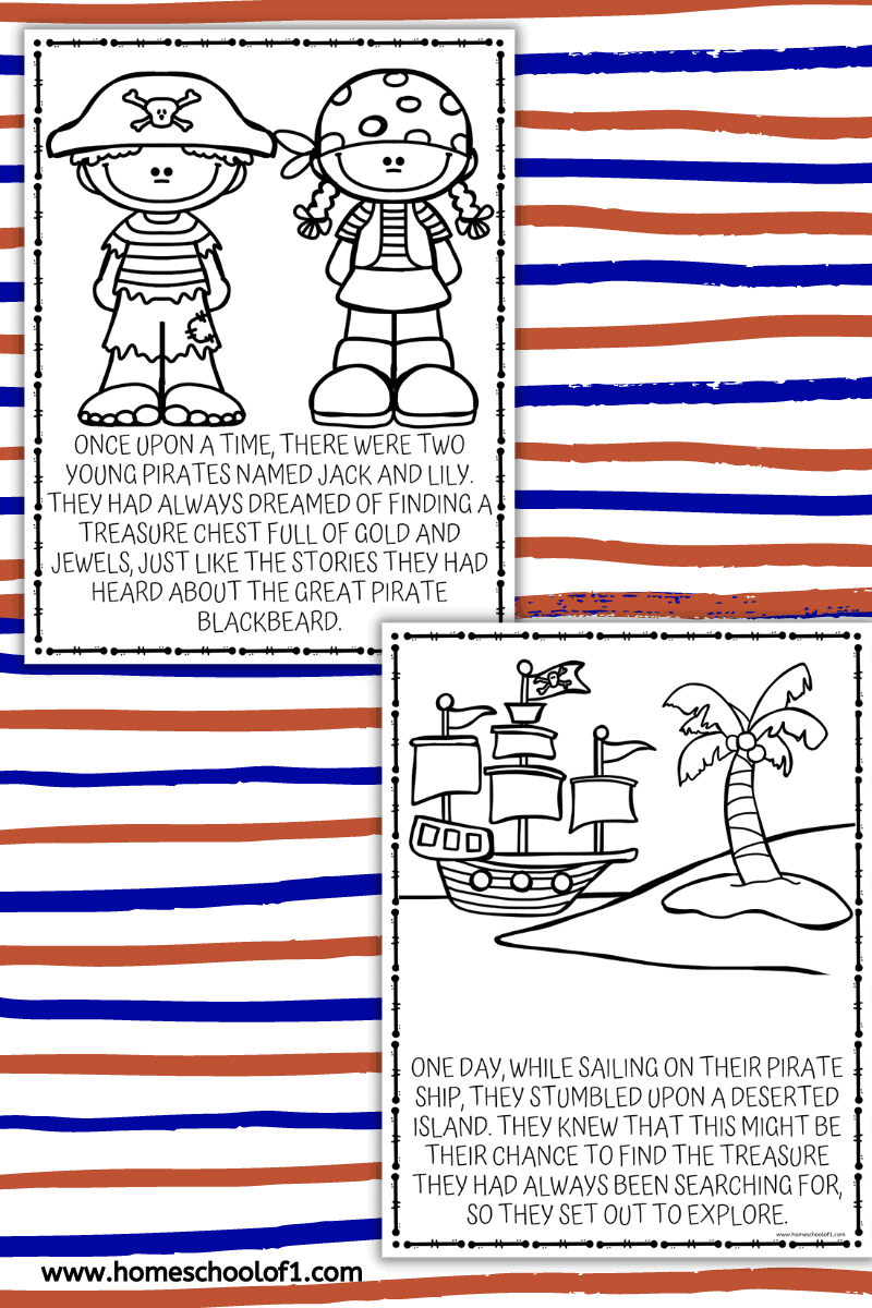 Free Pirate Coloring Pages for Kids (Printable Storybook)