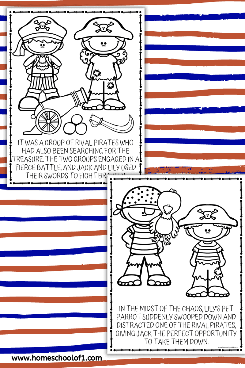 Free Pirate Coloring Pages for Kids (Printable Storybook)