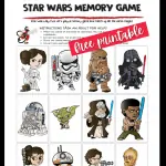 Free Star Wars Memory Game Printable