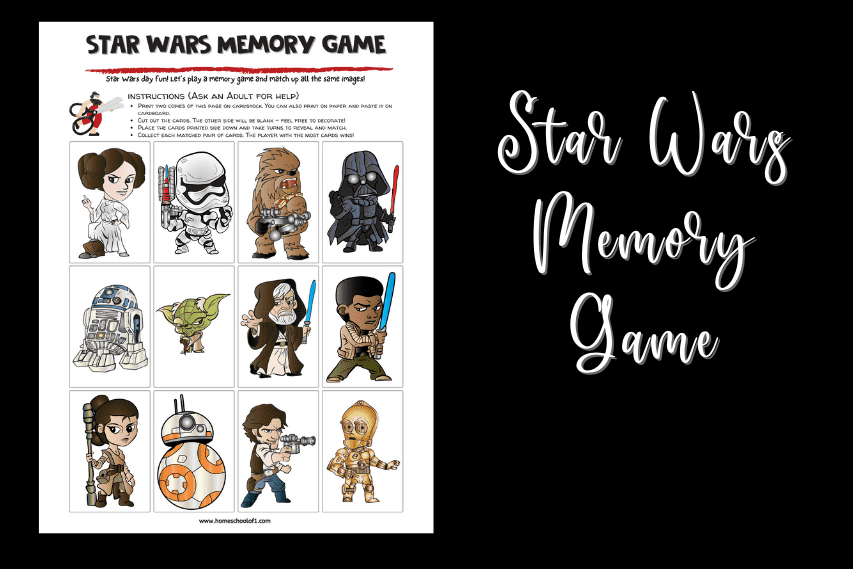 Free Star Wars Memory Game Printable