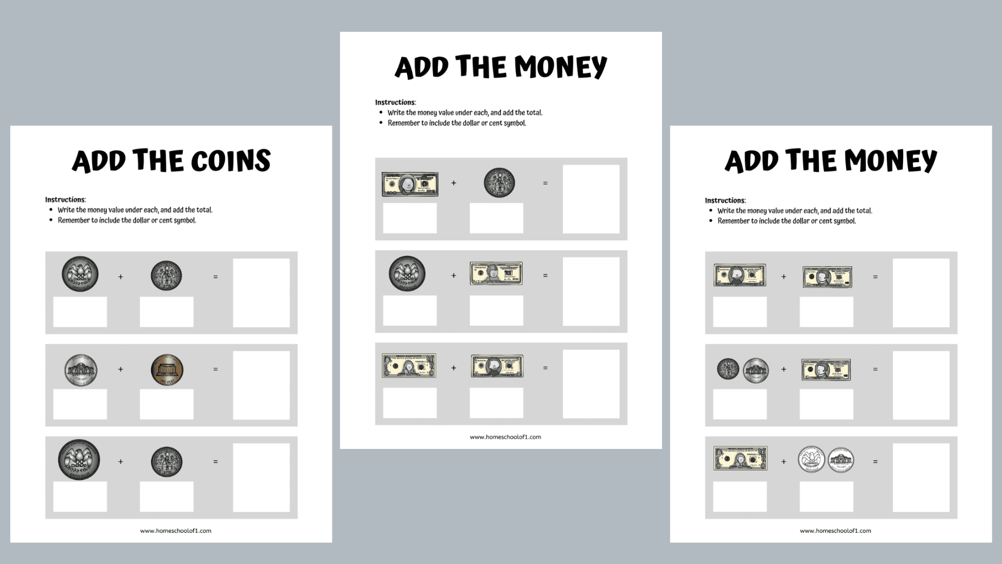 14 Free Money Worksheets For Kids of All Ages