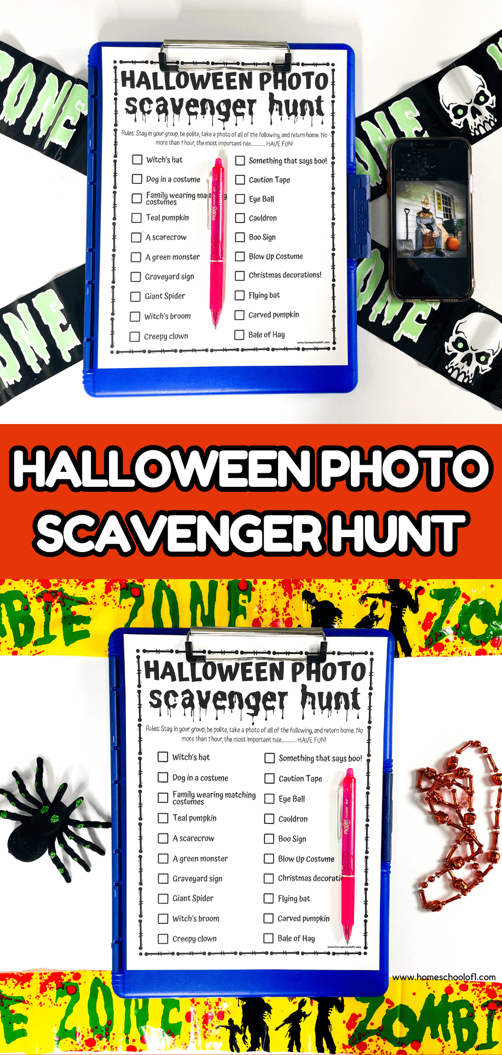 Free Halloween Photo Scavenger Hunt For Teens & Tweens
