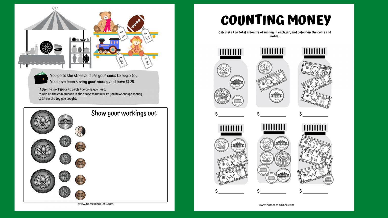 14 Free Money Worksheets For Kids of All Ages