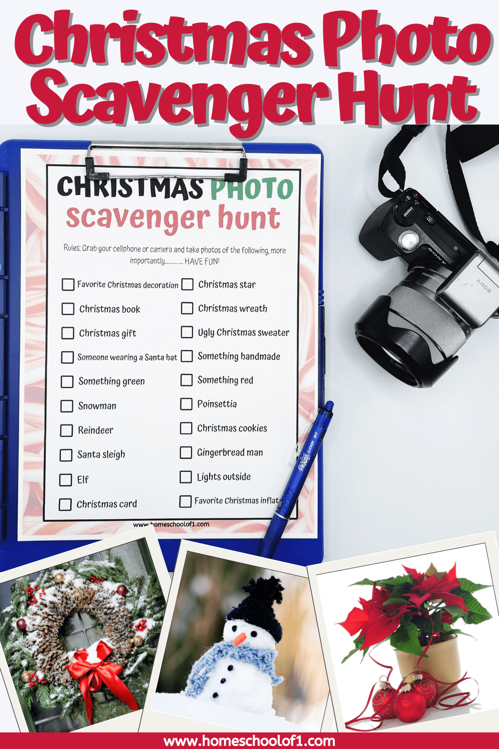 Christmas Photo Scavenger Hunt The Older Kids Will Love
