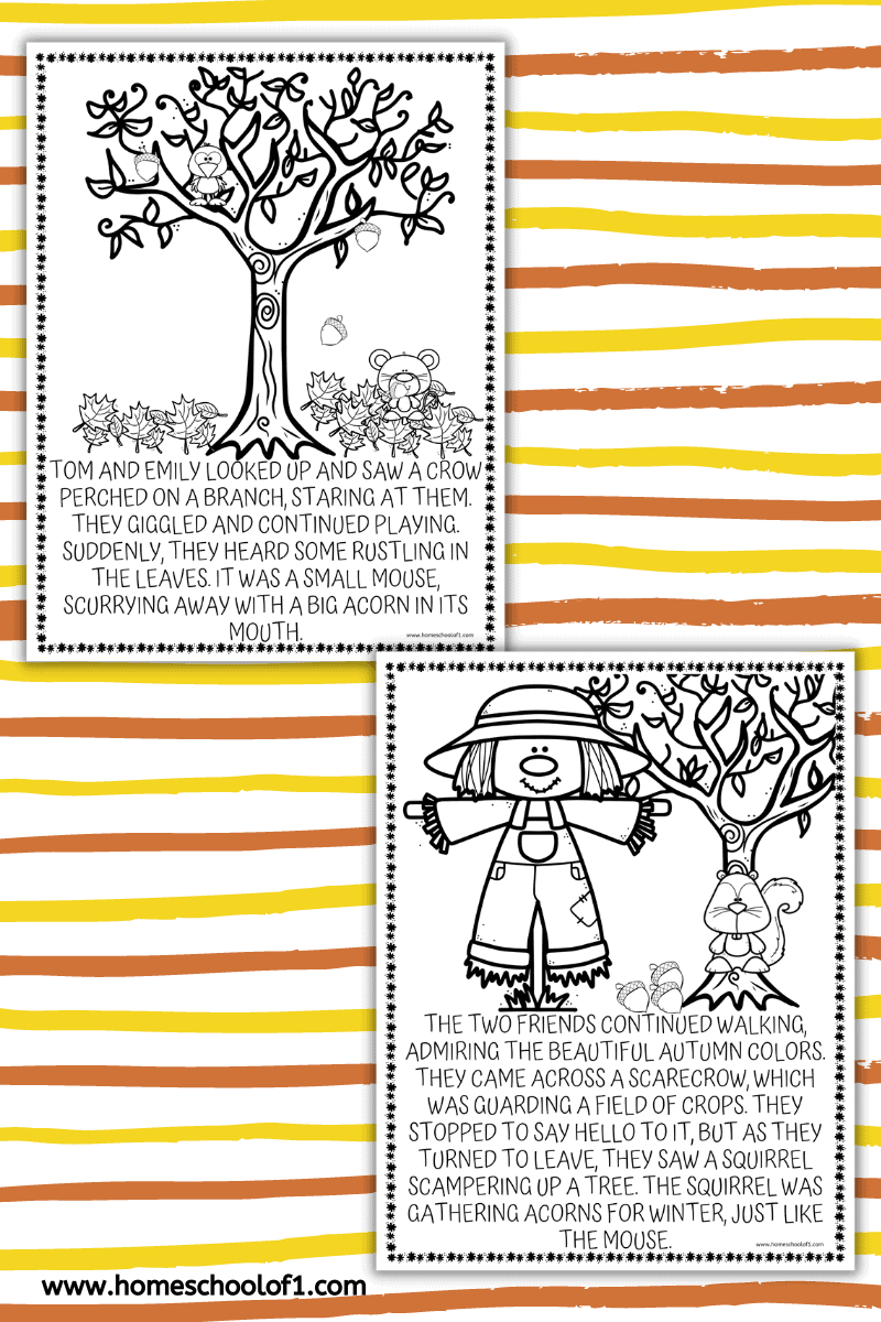 Free Fall Coloring Pages for Kids
