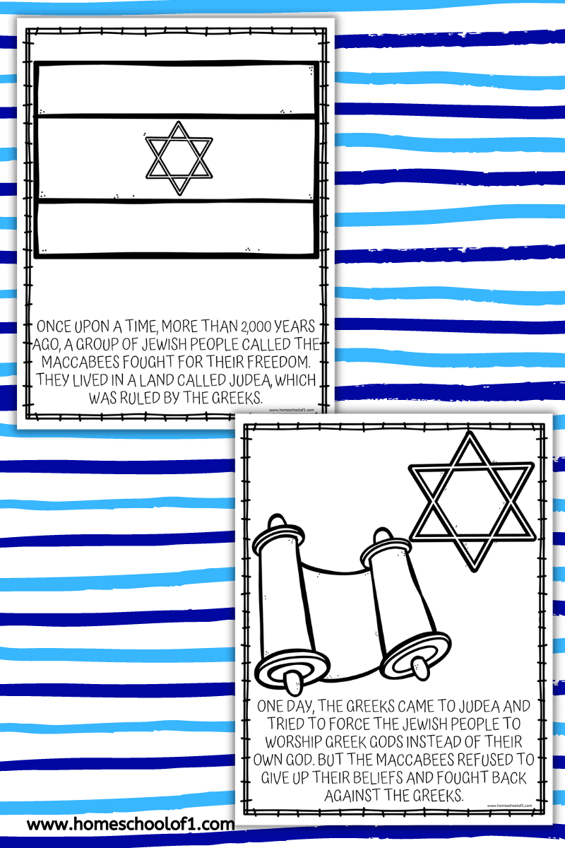 8 Free Hanukkah Coloring Pages - Homeschool of 1