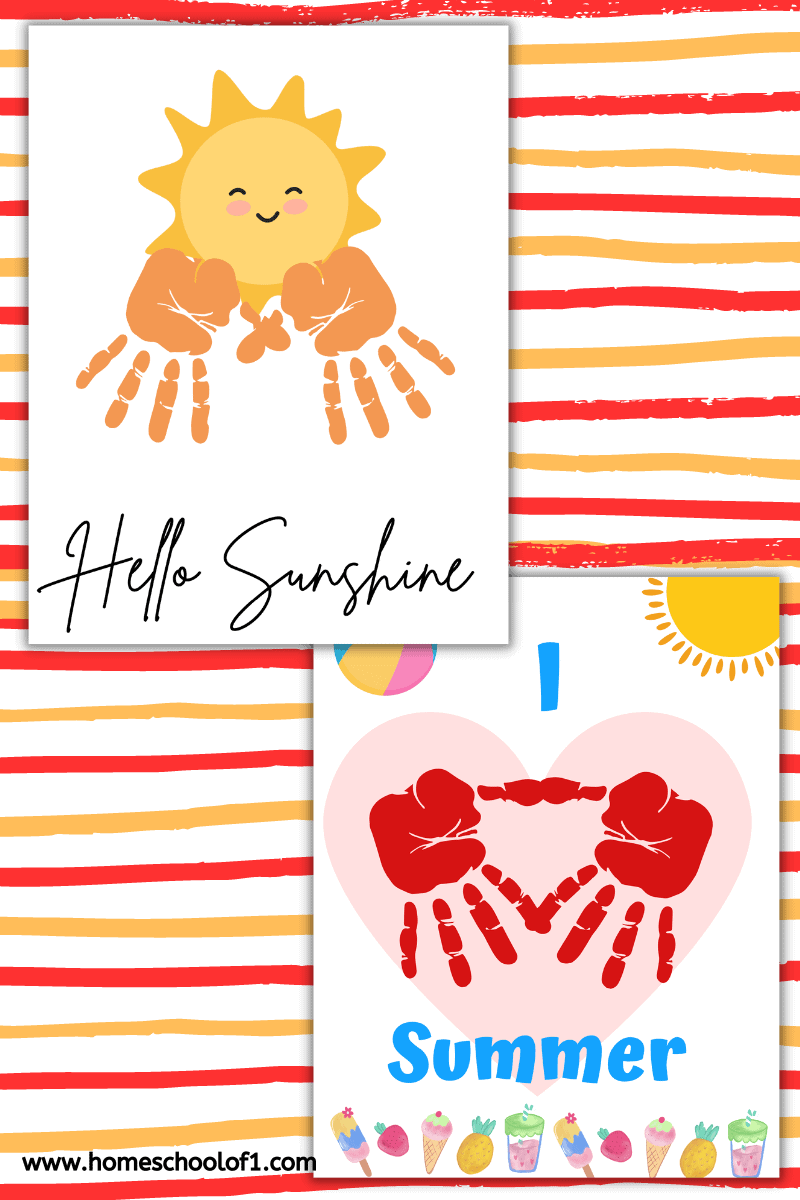 Free Summer Handprint Art for Kids to Create