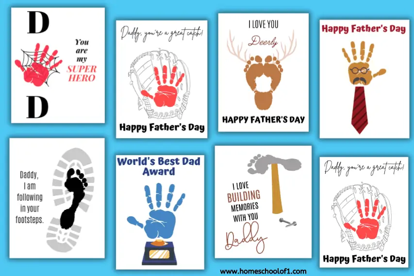 Fathers Day Handprints 8 Free Templates Homeschool Of 46 Off
