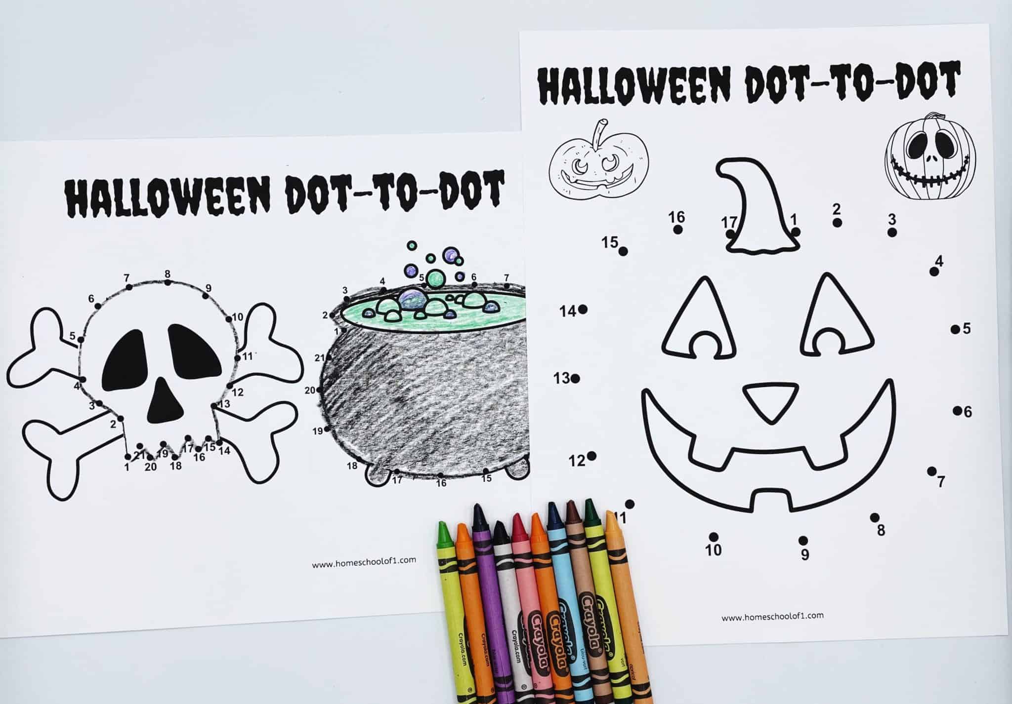 Free Halloween Dot to Dot Printables