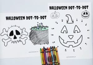 Free Halloween Dot to Dot Printables
